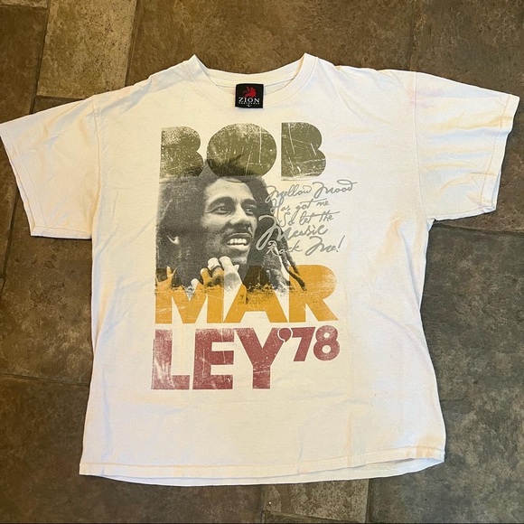 Zion Rootswear | Shirts | 209 Bob Marley 78 Rootswear Tee Pinkwashed ...